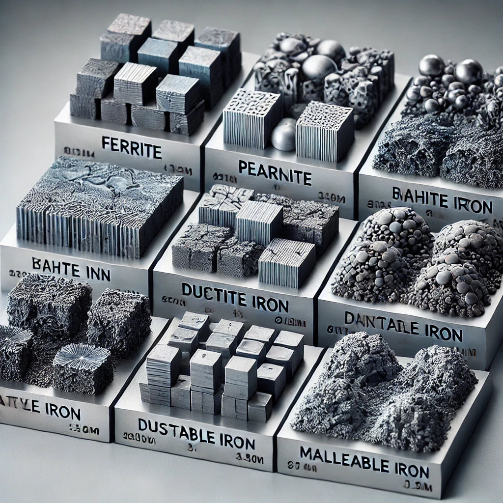 Collection of 8 samples: 4 steels and 4 cast irons – REMET